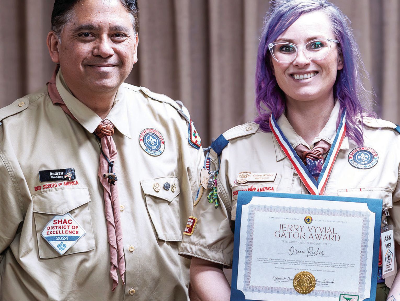 Local Scouting volunteers honored